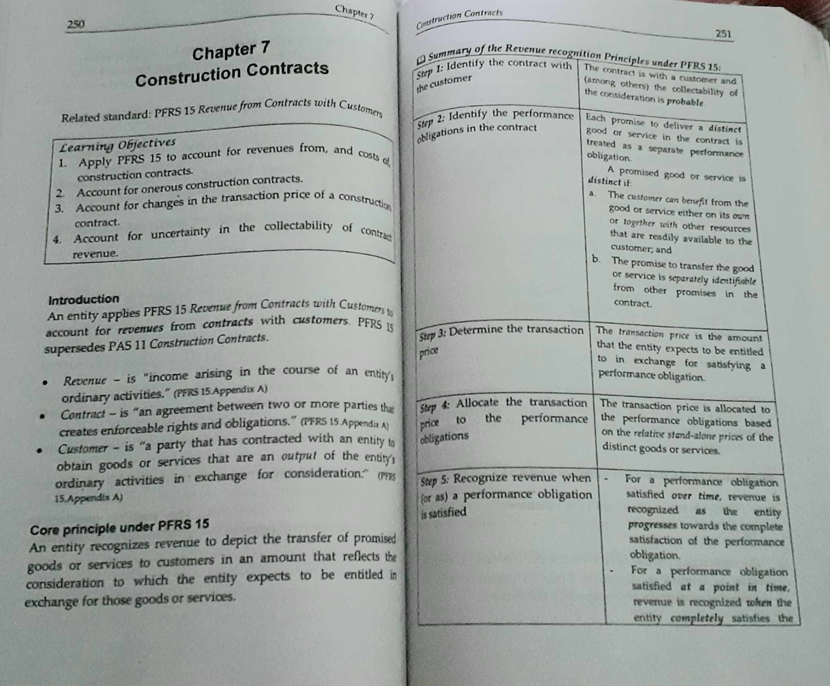 Chapter 7 Construction contracts Millan part 1 - Bachelor of Science in Accountancy - Studocu