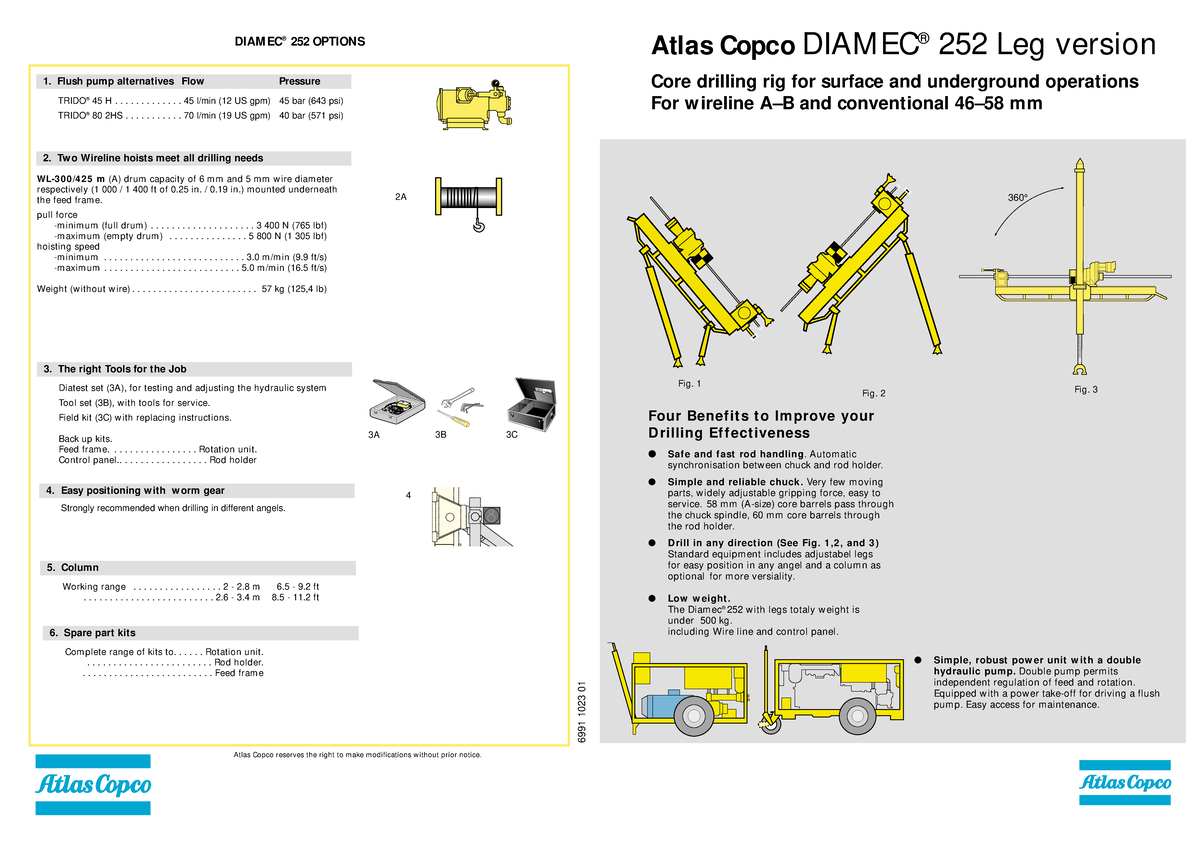 Vsip - Atlas Copco Diamec 252 Drilling Rig Manual Guide - Studocu