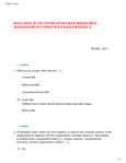 WGU D351 - FUNCTIONS OF HUMAN RESOURCE management - Studocu