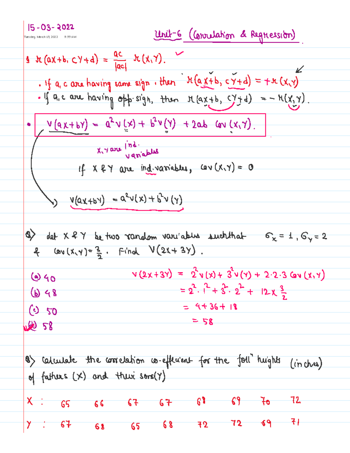 Correlation and Regression Analysis - Lec23 - Studocu