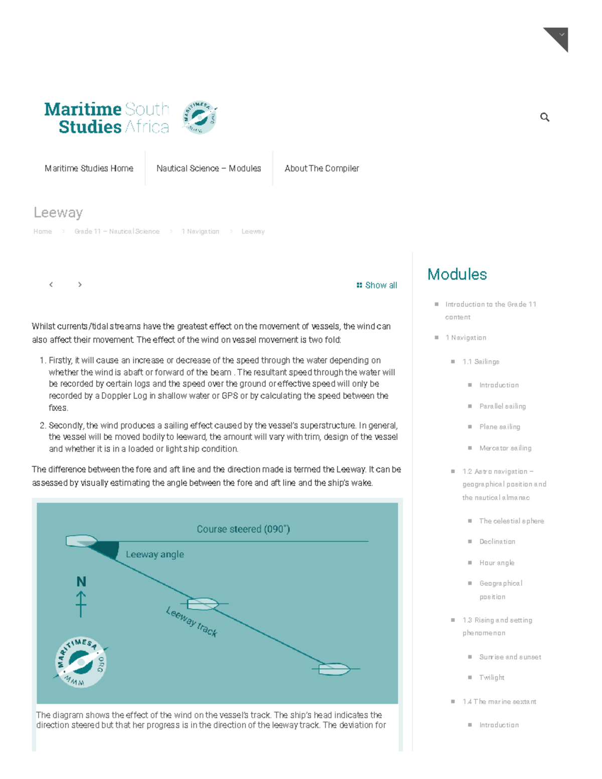Leeway Nautical Science Grade 11 - Leeway Home Grade 11 – Nautical ...