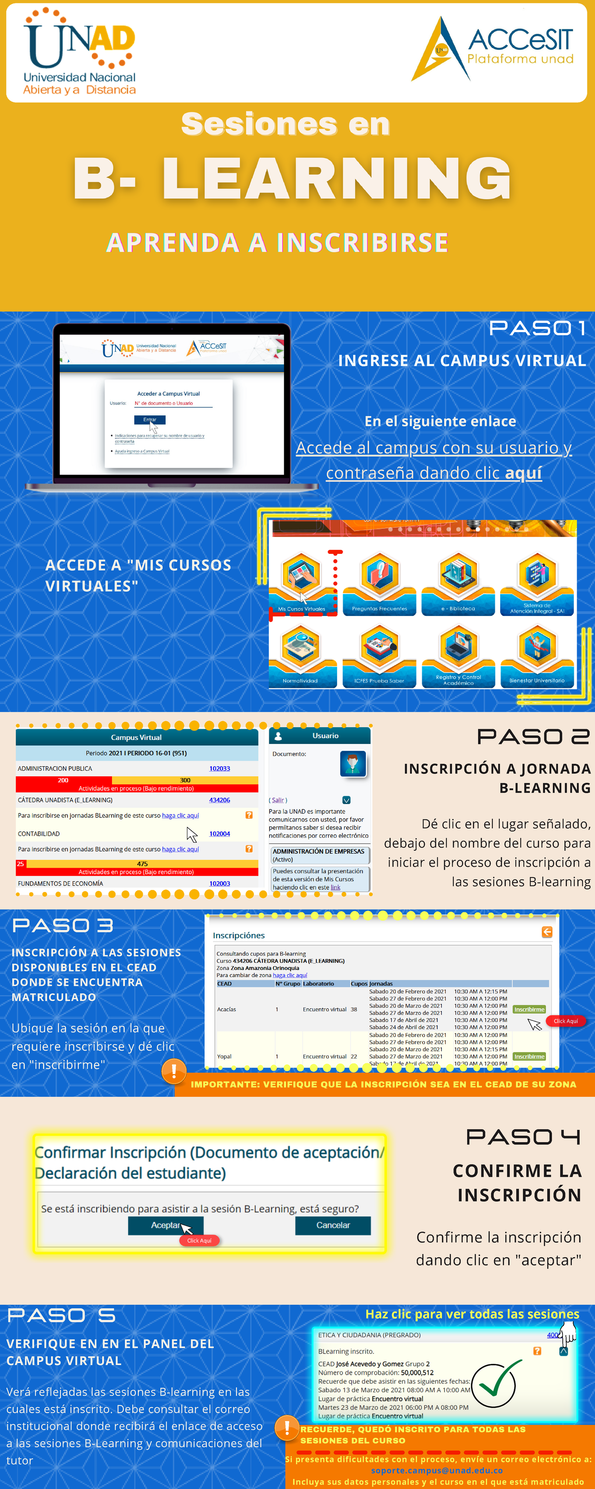 1 Infografia inscripcion b learning estudiantes - ACCEDE A "MIS CURSOS ...