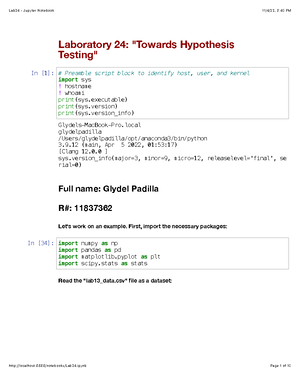 Lab06 - Lab 6 covering algorithm building blocks - Laboratory 6: Algorithm Building Blocks ...