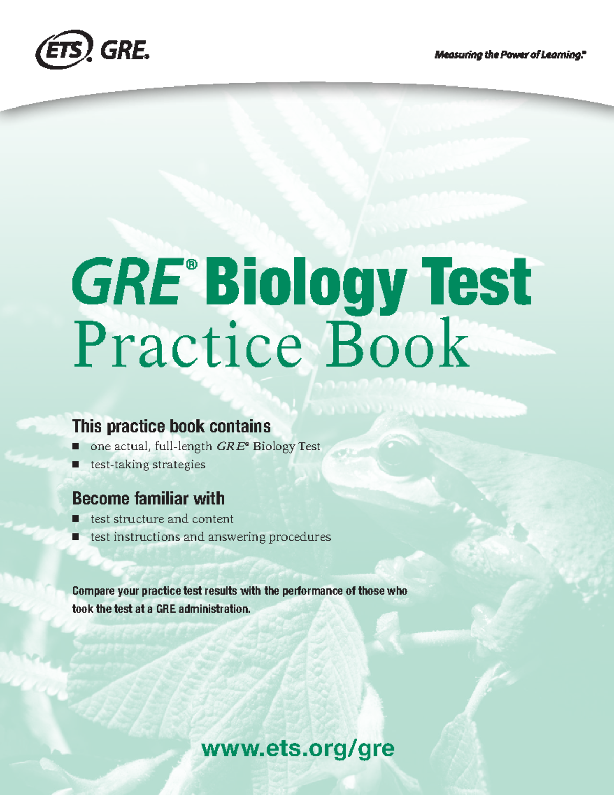 GRE Biology Practice Test: Strategies and Content Review - Studocu