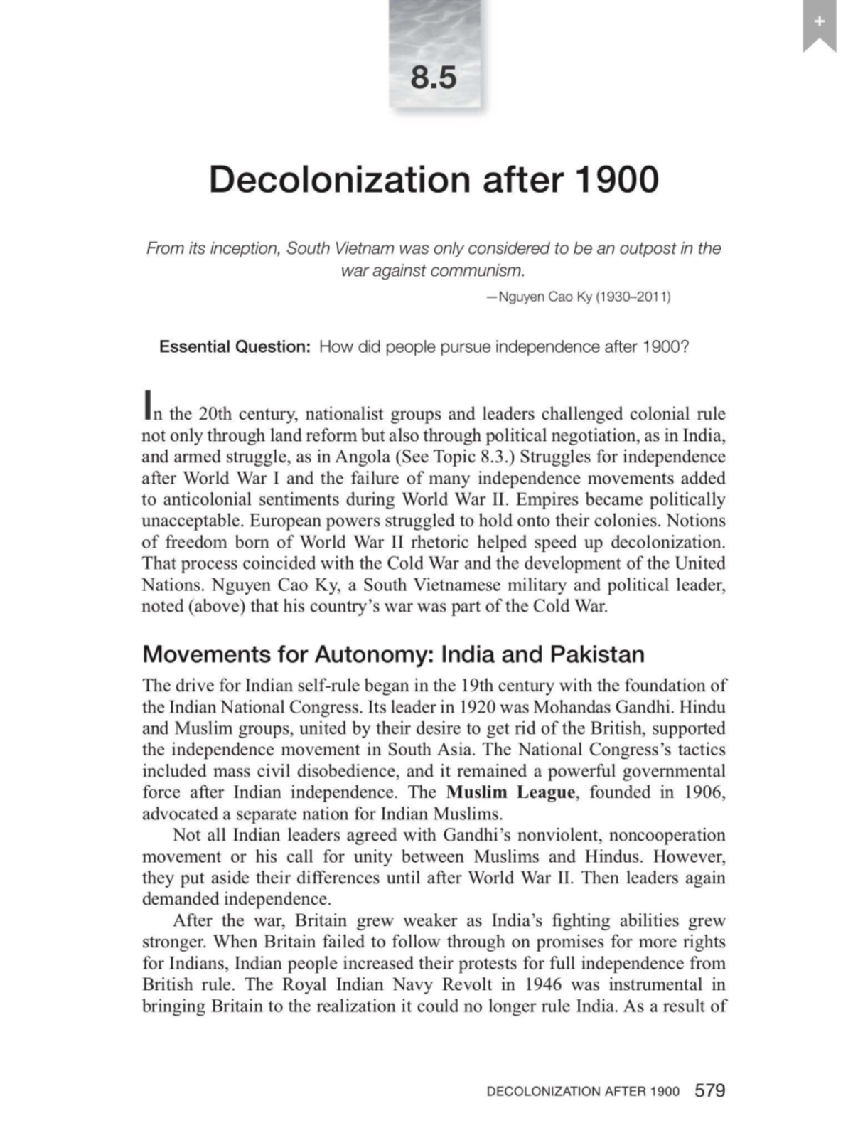 Decolonization After 1900: Nationalism and Independence Movements - Studocu