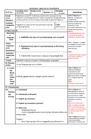 4 A’s Approach Detailed Lesson Plan for Teaching Effectiveness - Studocu