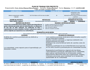Planeaci Ã³n - plan - Fase: 3 Grado: 1 º Escuela: CCT: Zona: Región ...