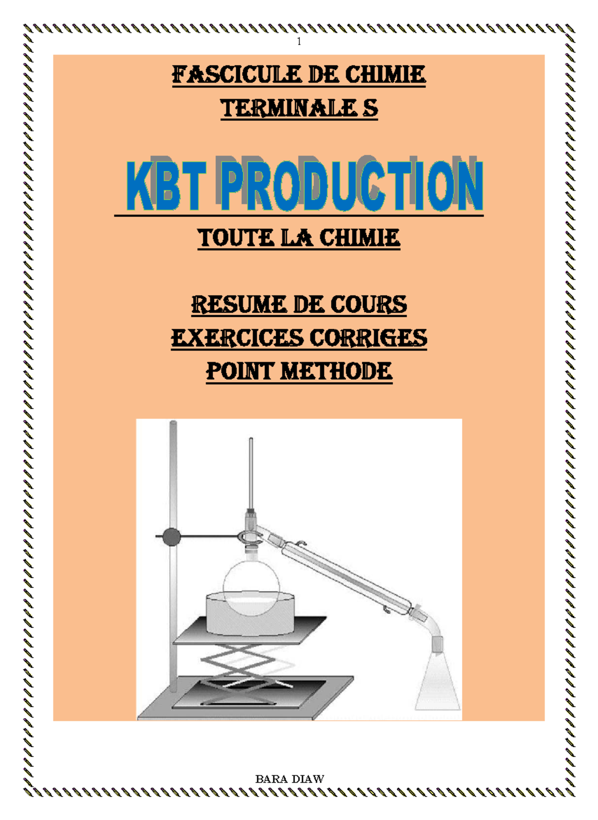 Fascicule de Chimie Terminale S : Cours, Exercices et Corrigés - Studocu
