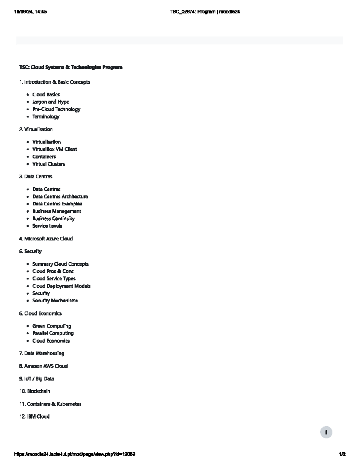 02 Programa - 14:45 TSC_02674: Program I moodle24 TSC: Cloud Systems ...