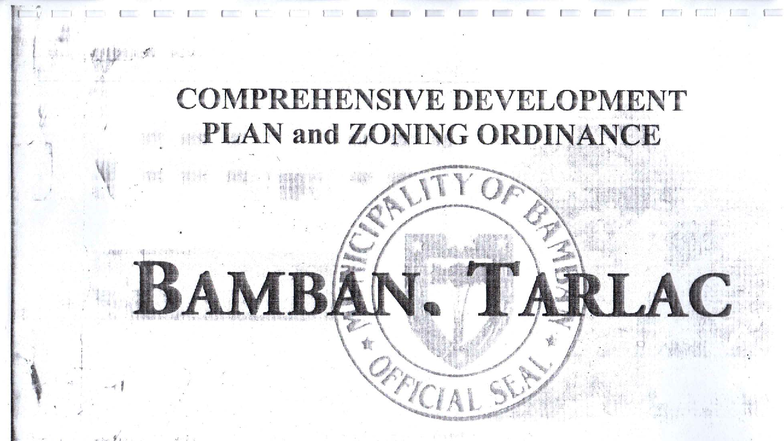 Comprehensive Land Use Plan & Zoning Ordinance (CLUP-ZO) 1999-2004 ...