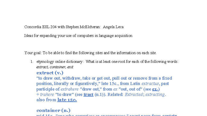 Concordia ESL 204: Midterm Study Guide on Language Acquisition - Studocu