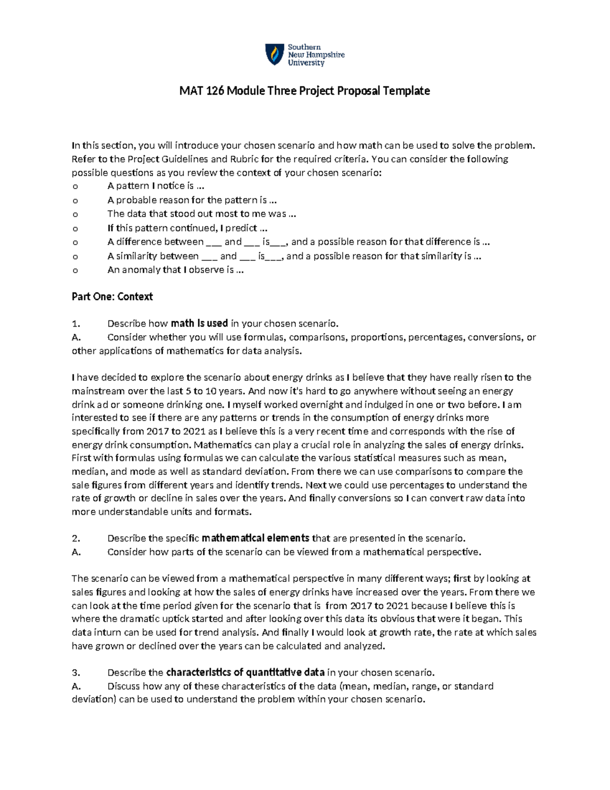 MAT 126 Module Three Project Proposal: Analyzing Energy Drink Trends ...