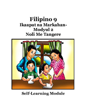 Modyul-3 - yutt - Filipino 9 Ikaapat na Markahan- Modyul 3 Noli Me ...
