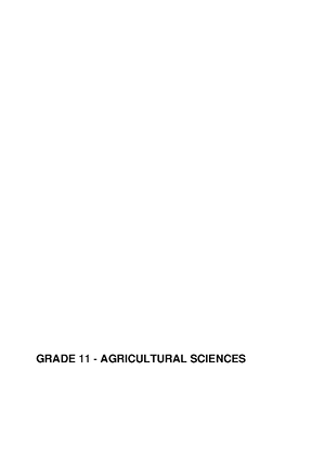 Grade 12 - Agricultural Sciences Notes - Unit 1 GRADE 12 - AGRICULTURAL ...