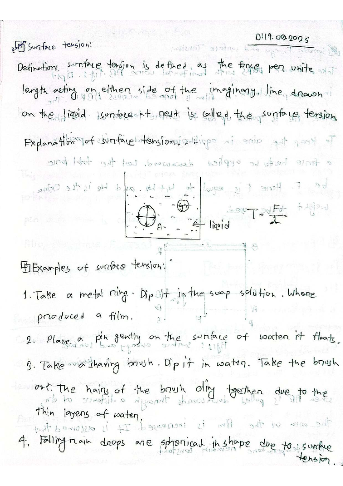 Surface Tension Notes: NPICS 2400 by Omar Saeed - Studocu