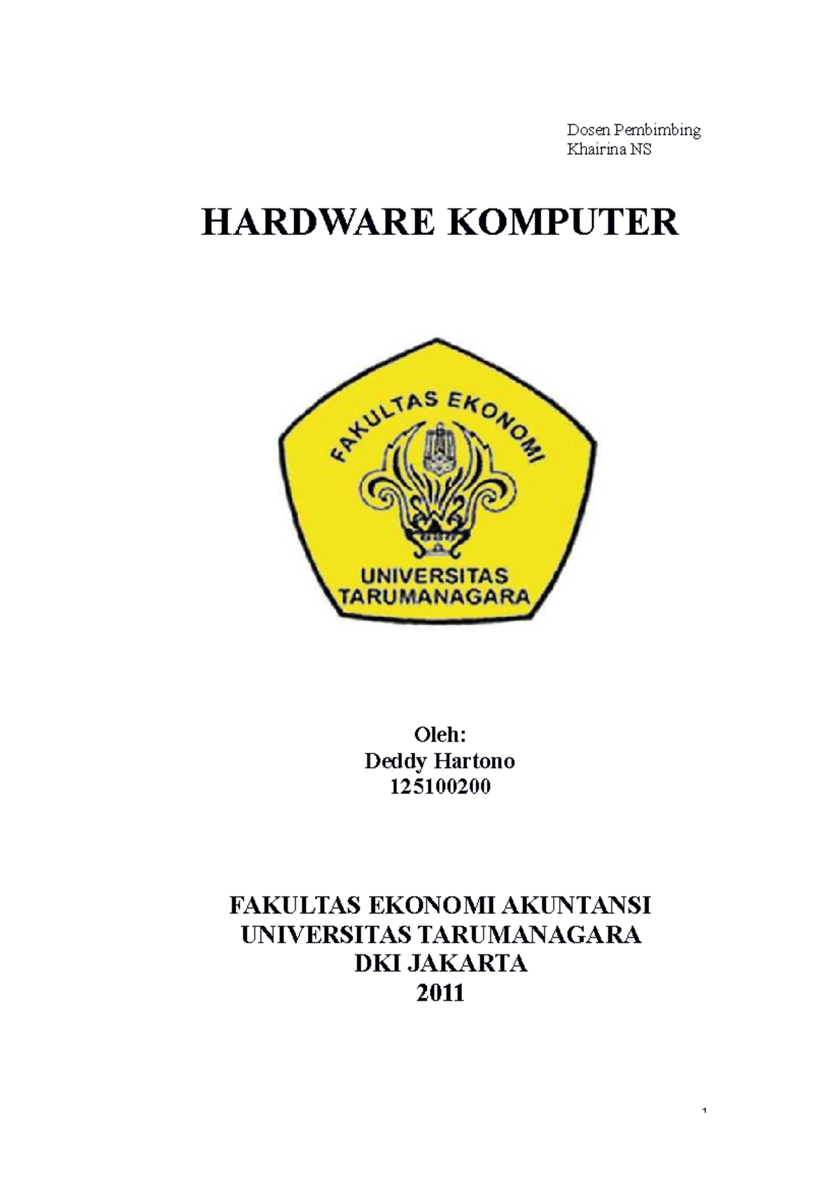 55929792-Makalah-Tentang-Hardware-Komputer-Didi-Hartono - Studocu