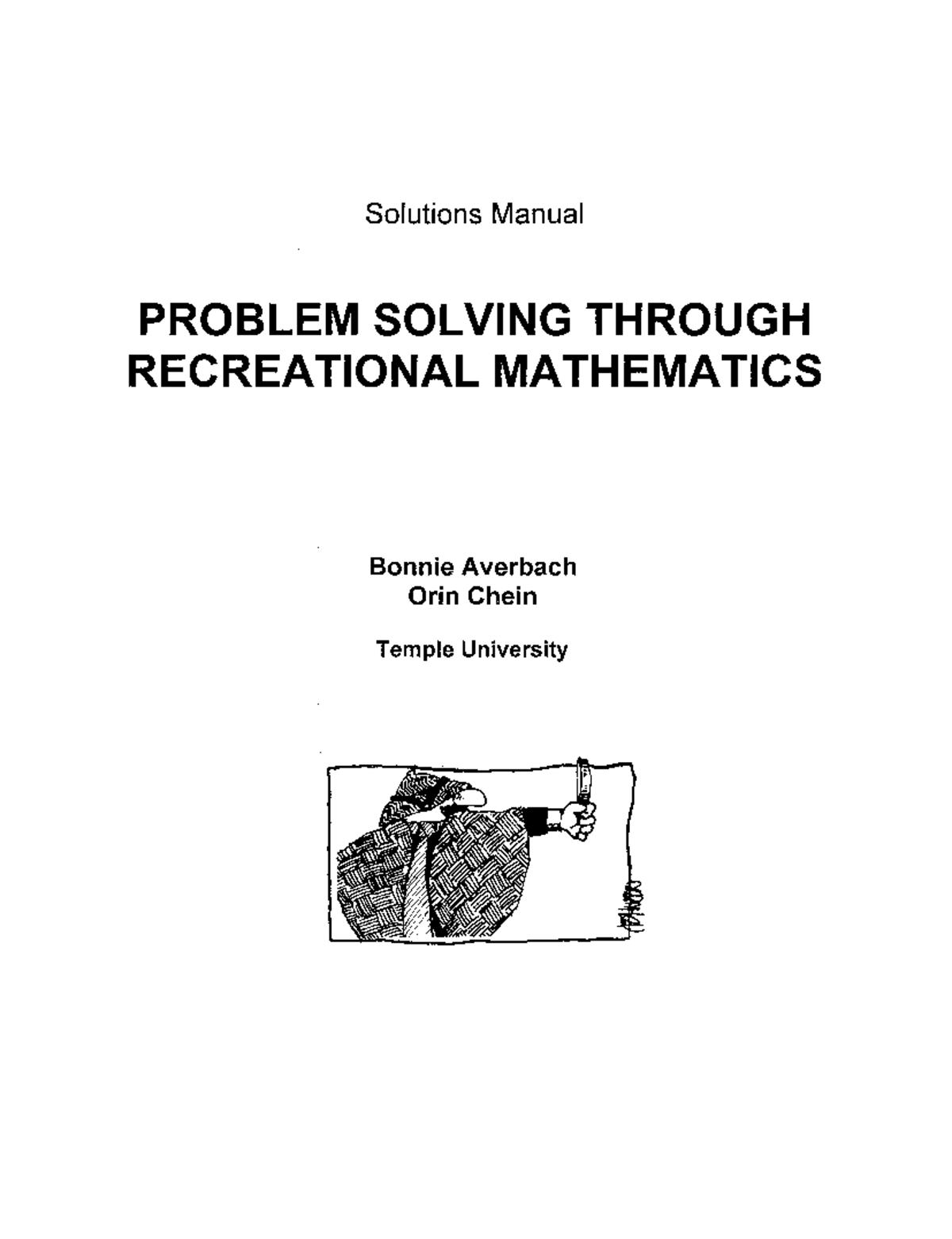 Solutions Manual for Problem Solving in Recreational Math (MATH 409171 ...