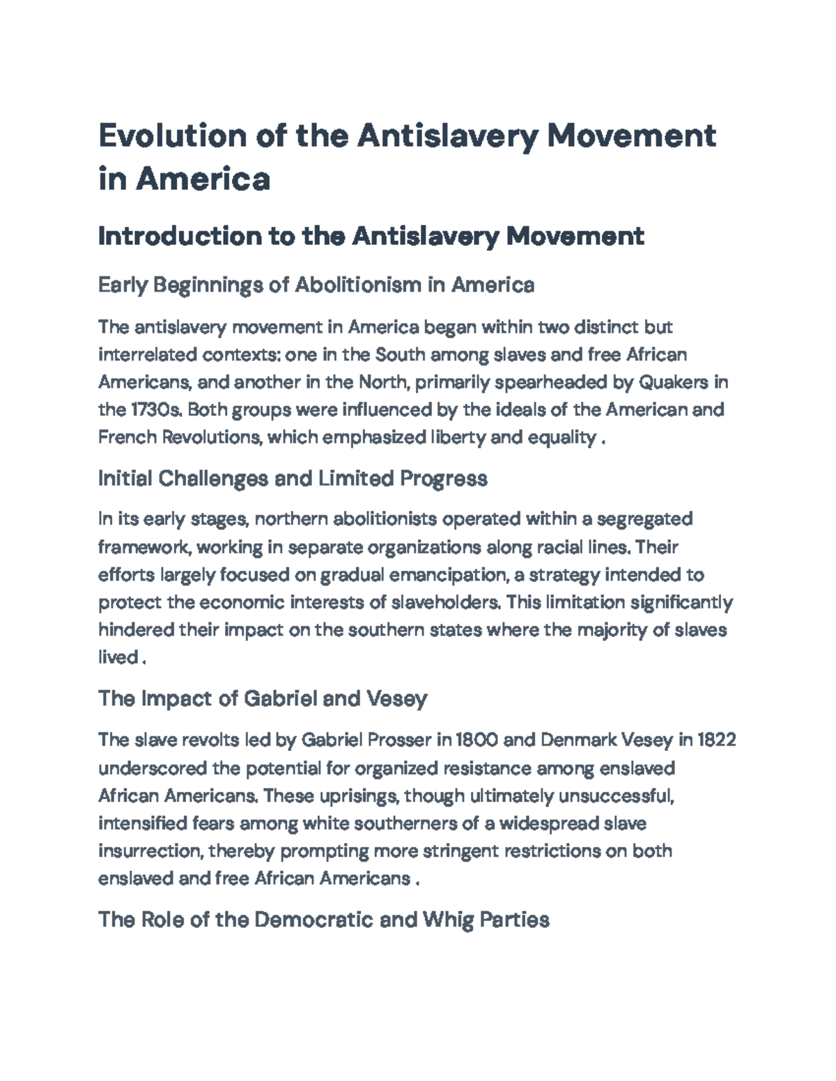 Evolution of the Antislavery Movement in America: Key Figures & Impacts ...