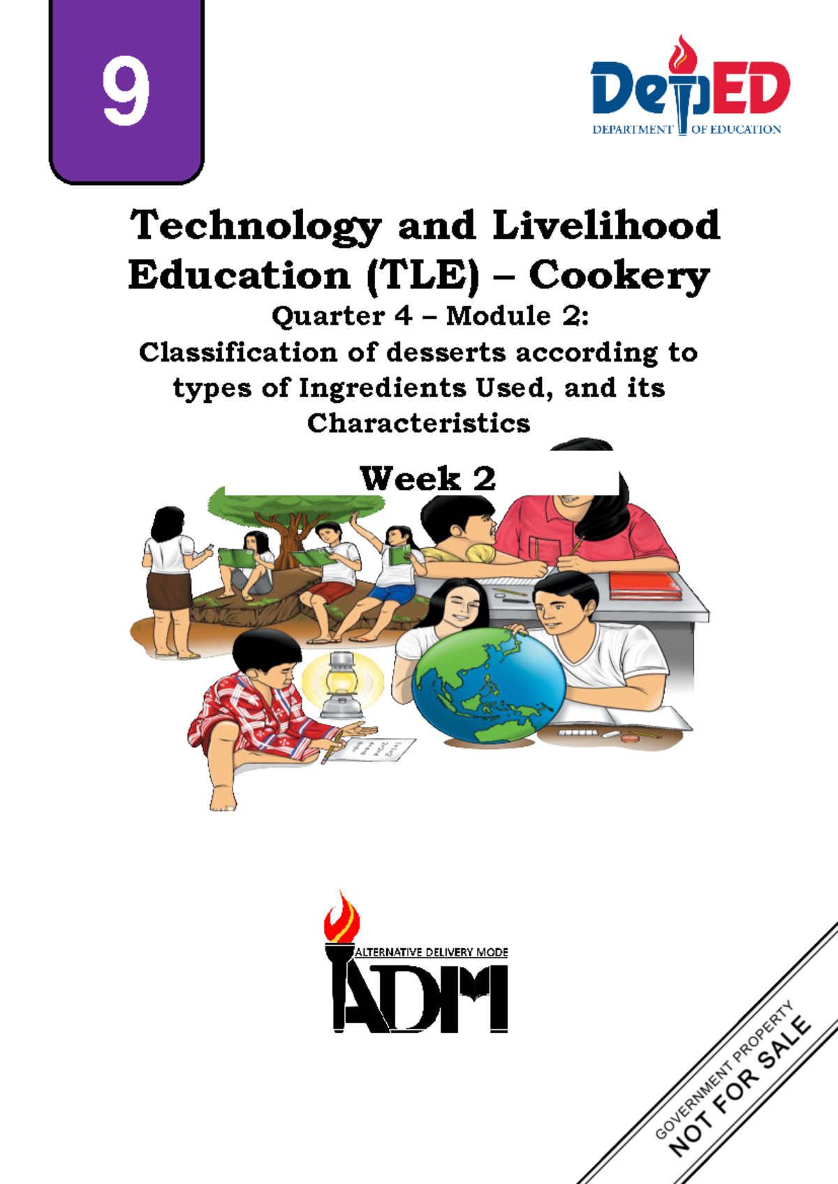 TLE-Cookery-9 Q4-Module-2: Dessert Classification & Characteristics ...