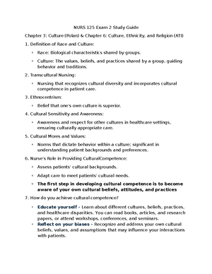 Lifespan study guide - : 1 of 4 Lifespan Exam 1: Disease Prevention Levels: 1. Primary ...