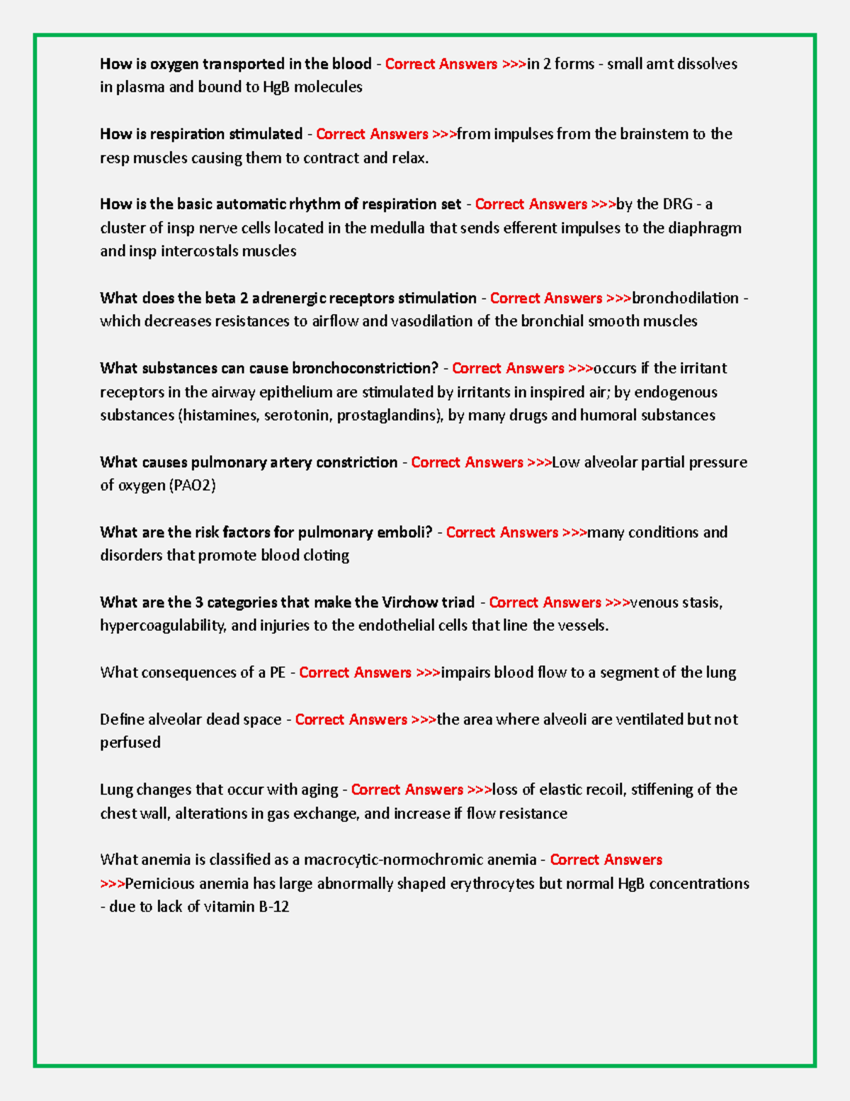 APN-7: Oxygen Transport, Respiration, and Pulmonary Health Insights ...