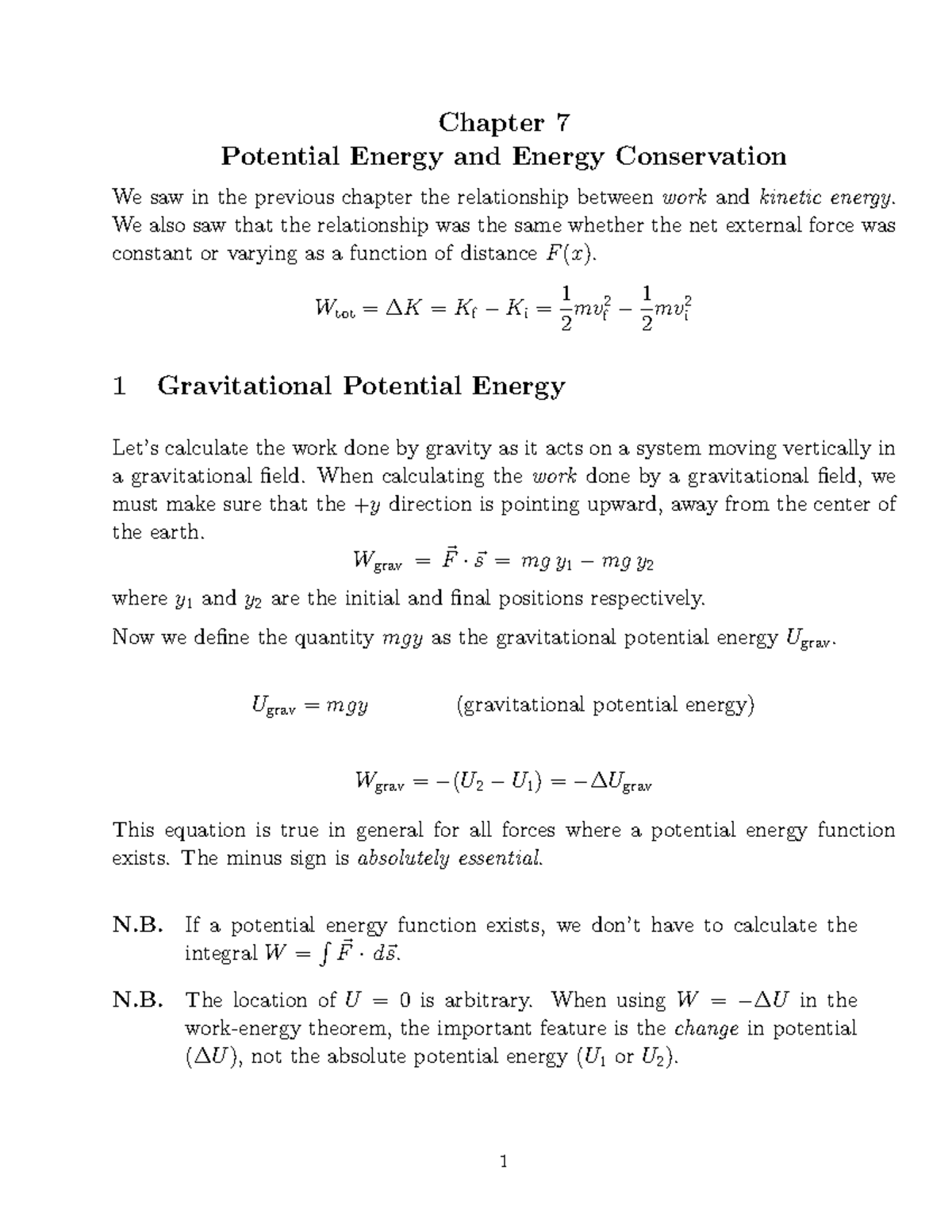 Understanding Mechanical Energy and Work-Energy Theorem: PHYS 101 ...