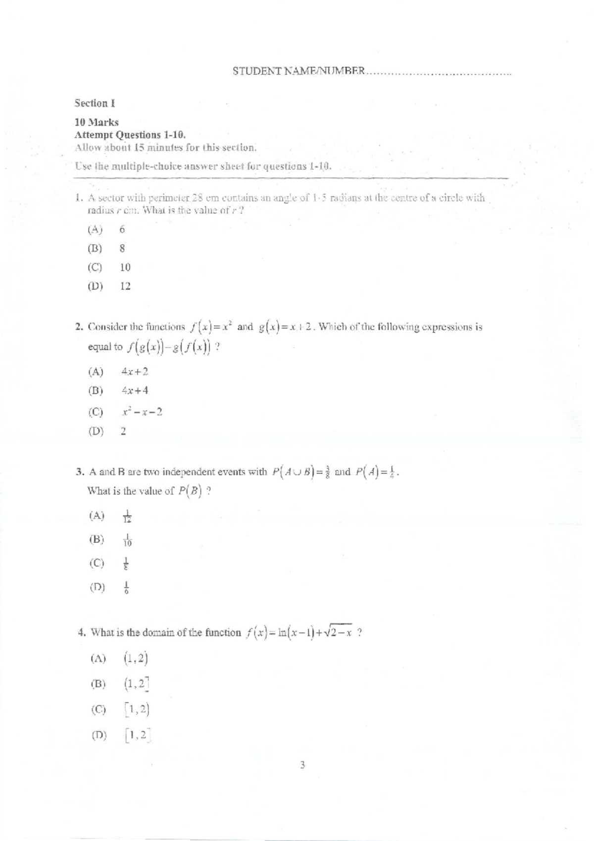 Adv 2022 HSC Trial Exam Paper - Student Questions & Solutions - Studocu