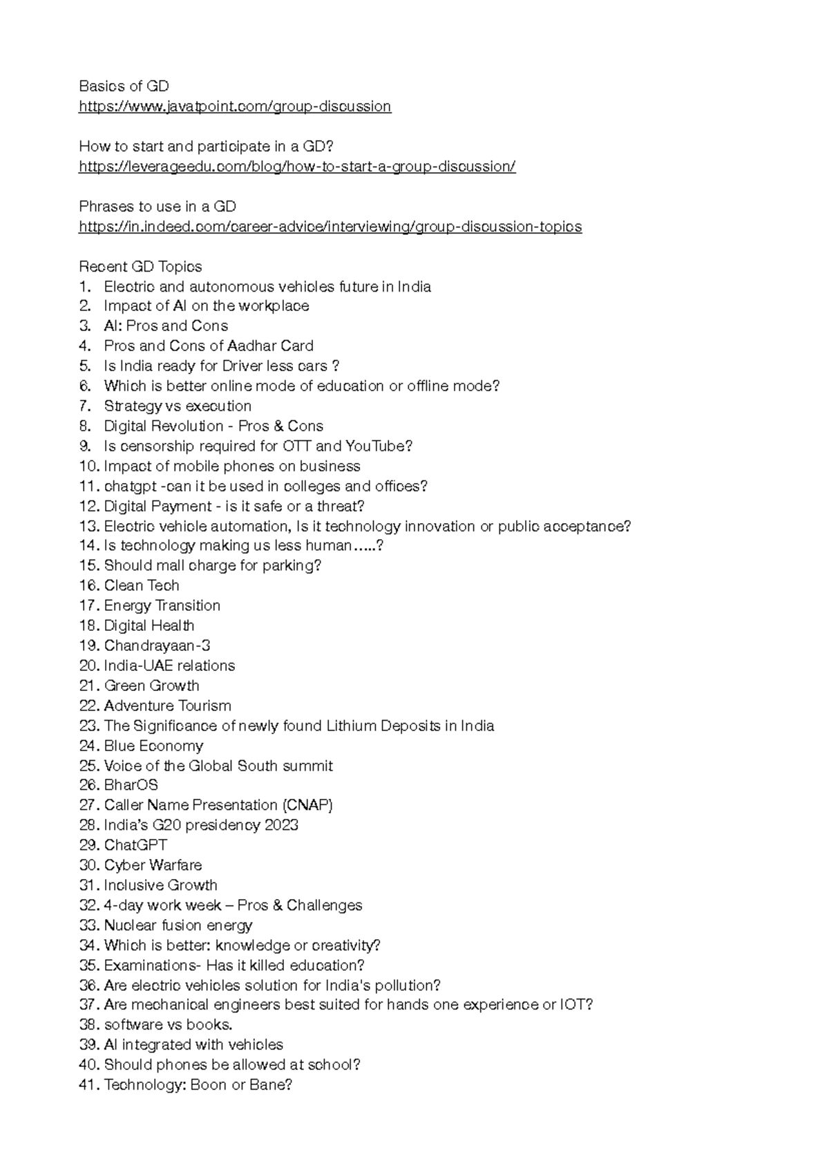 5. GD Preparation Guide: Essential Topics & Strategies for Success ...