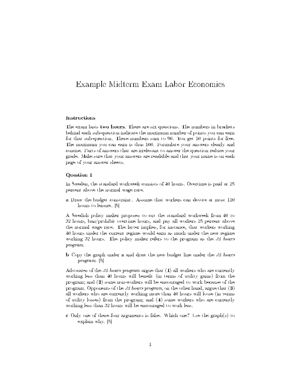 Midterm Exam Example - 2023 Study Guide - Studeersnel