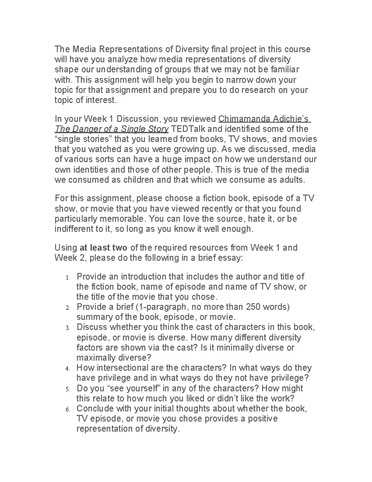 Examining Media Representations of Diversity: Final Project Analysis ...