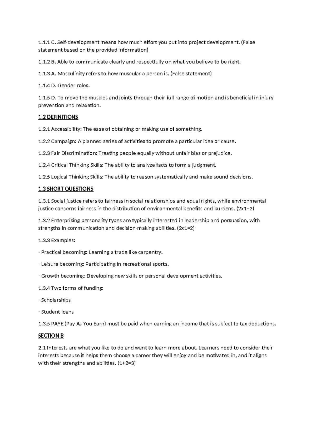 2025 LO Final Exam Answers: Key Concepts and Study Strategies - Studocu