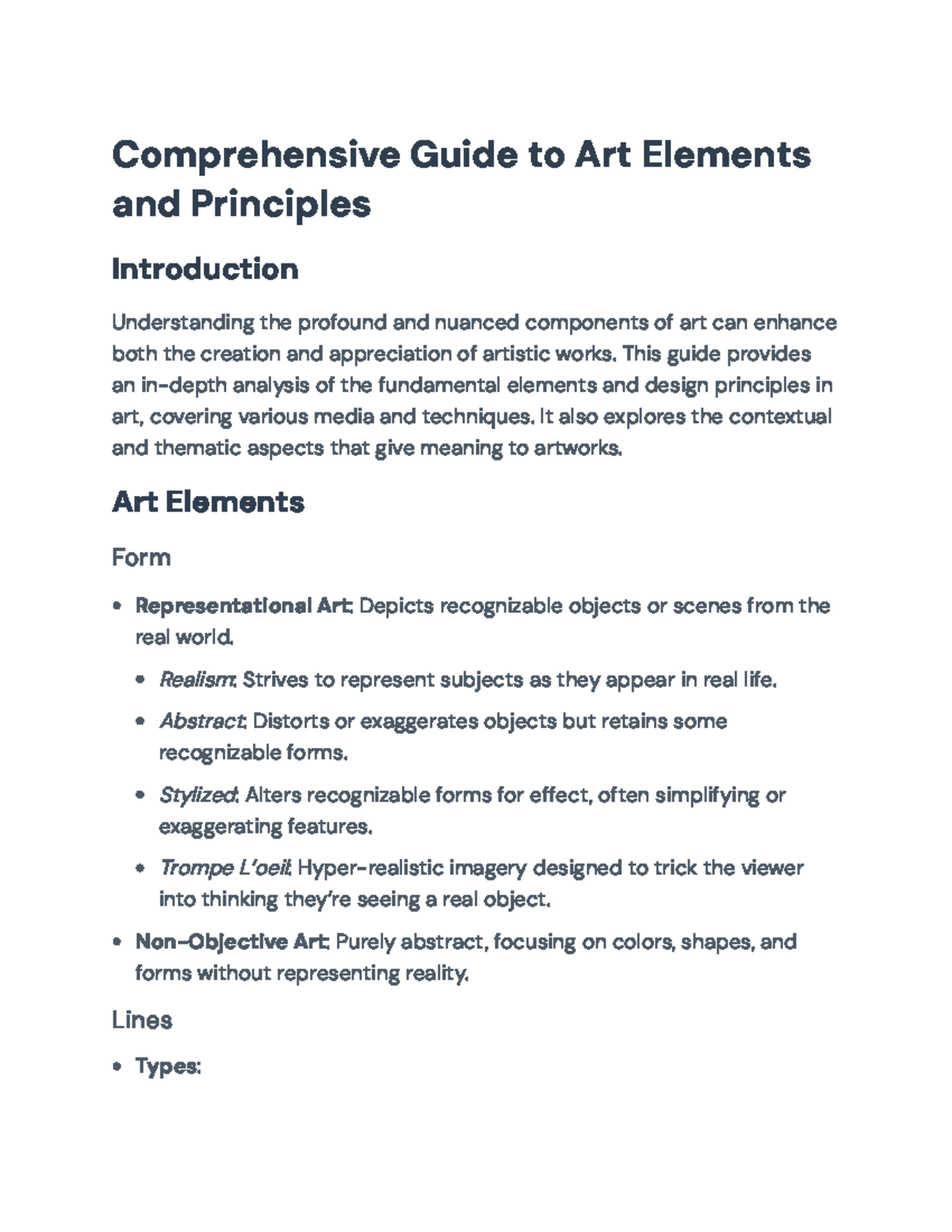 Comprehensive Guide to Art Elements and Principles Analysis ...