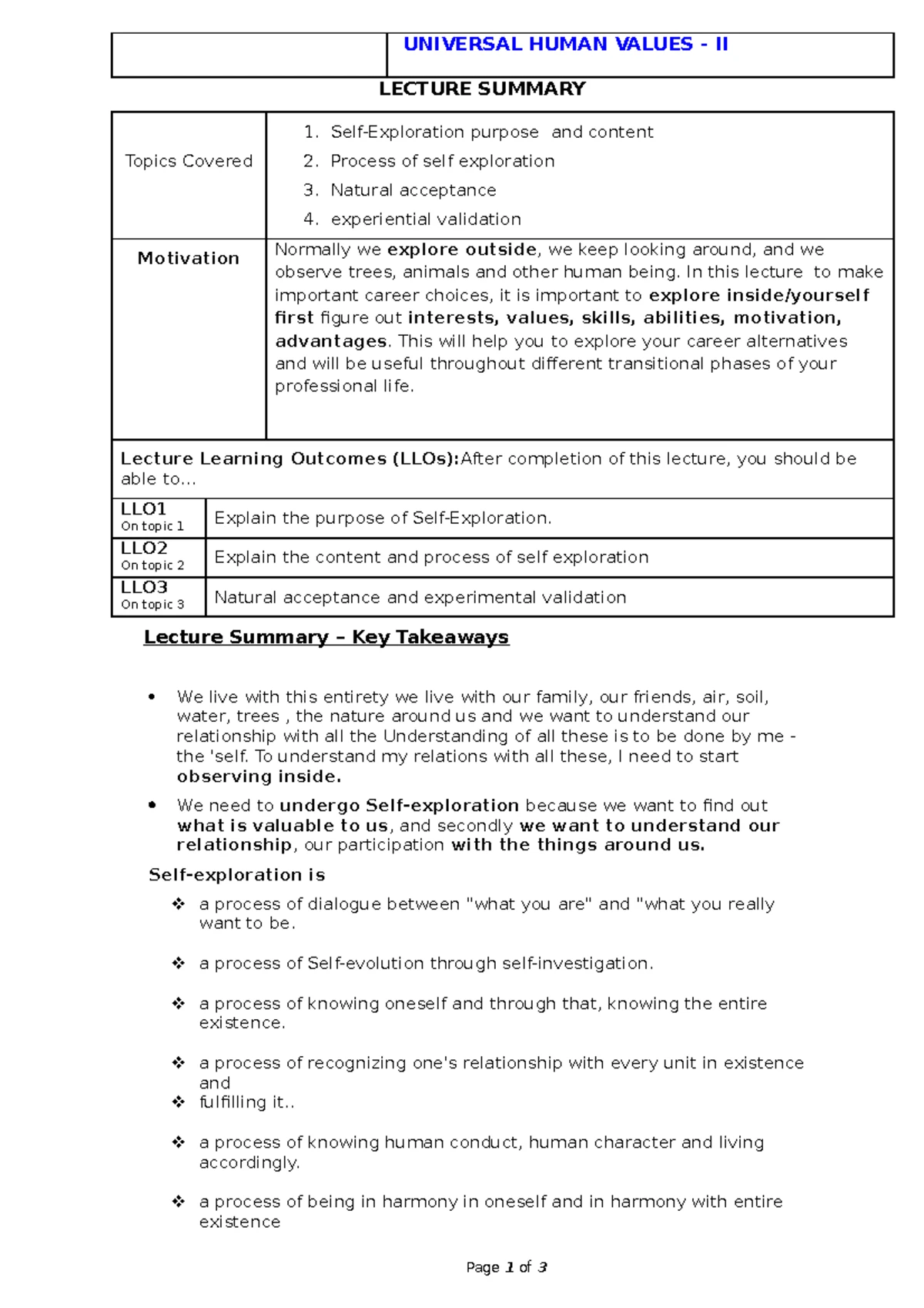 UHV3 - Continuous Happiness and Prosperity: A look at basic human ...