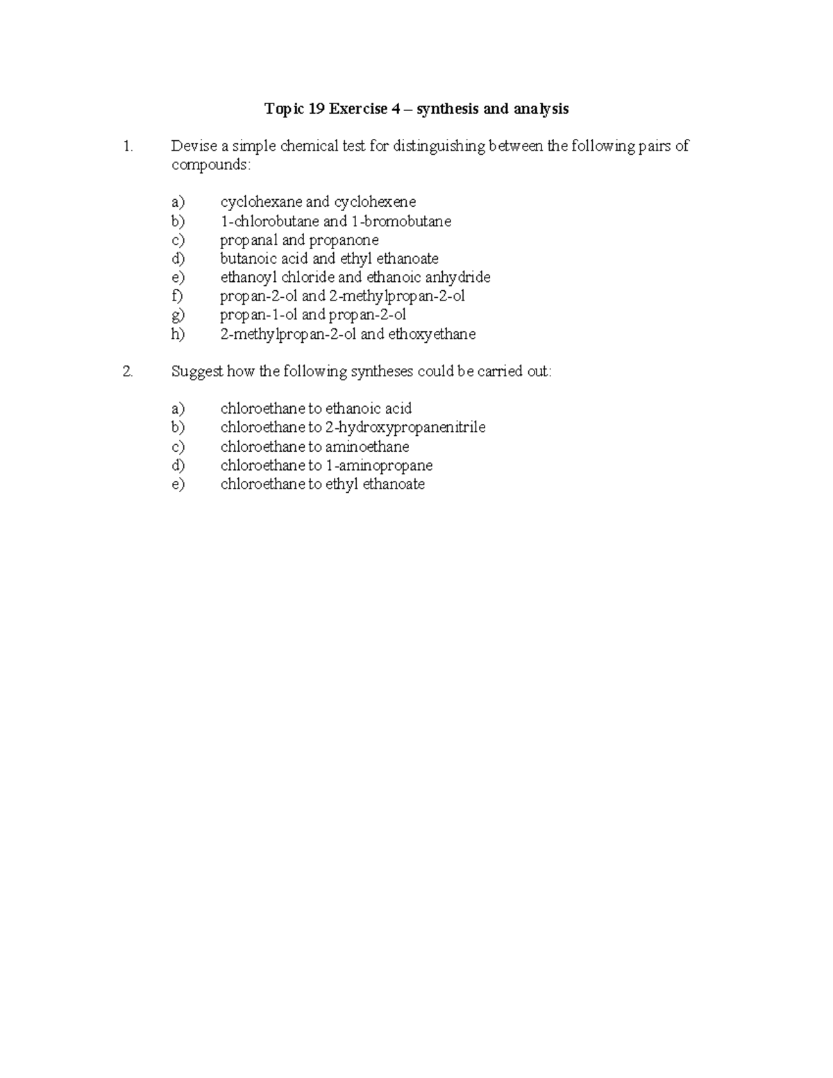 Topic 19 exercise 4 - analysis and synthesis - Topic 19 Exercise 4 ...