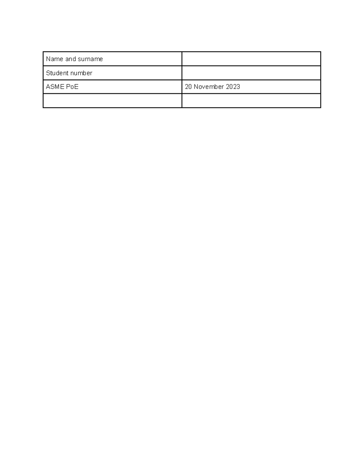 ASME PoE Assessment Strategies for Intermediate Phase Teaching - Studocu