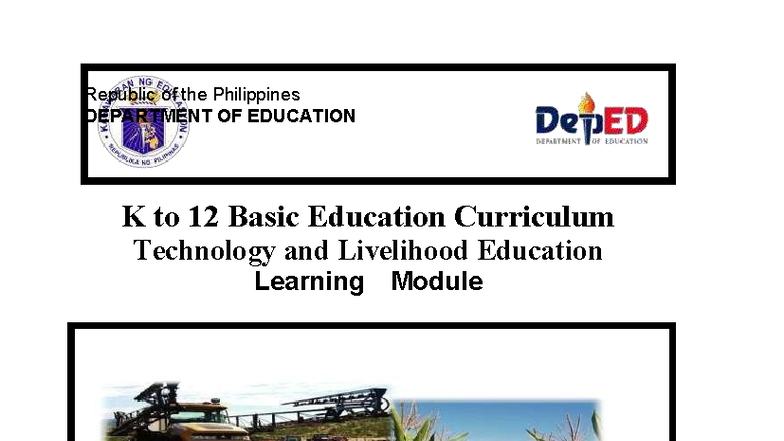 K to 12 crop production learning modules - Republic of the Philippines ...
