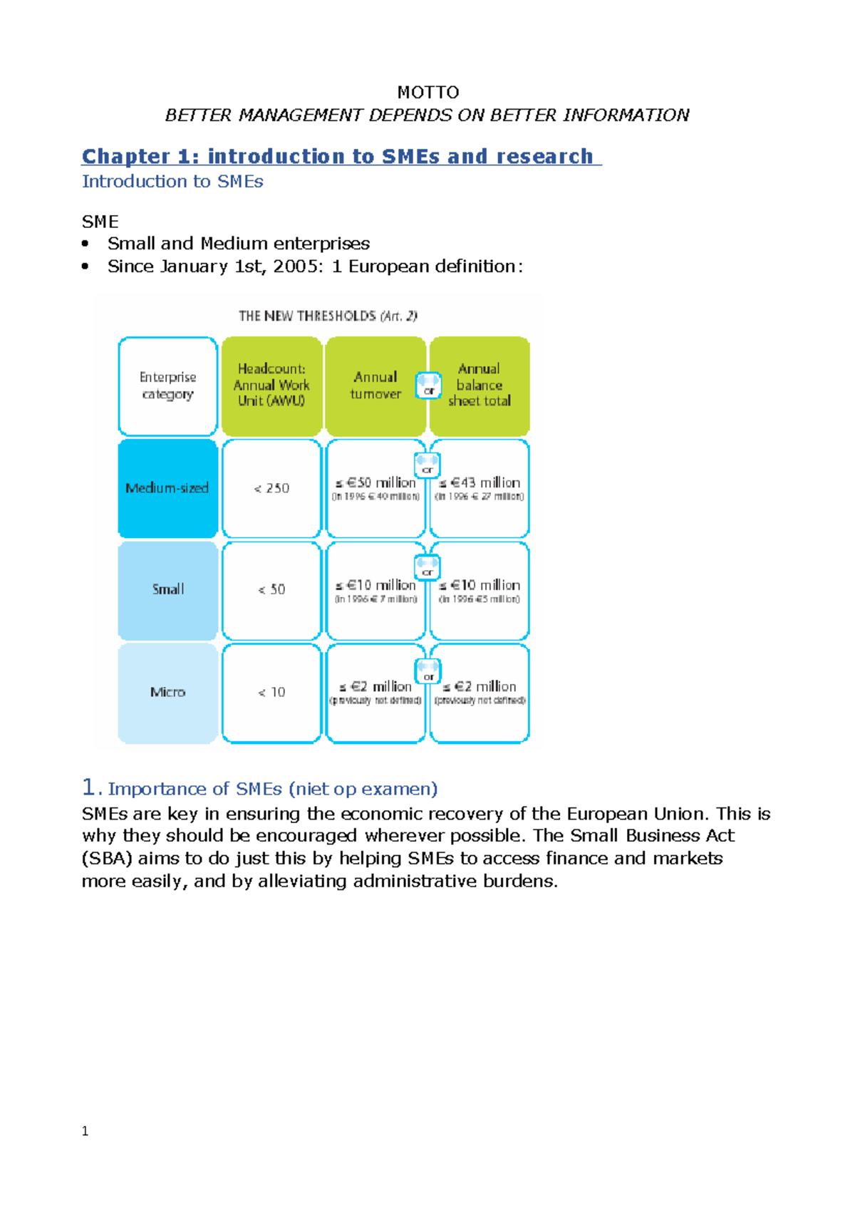 Samenvatting Applied Market Research - MOTTO BETTER MANAGEMENT DEPENDS ...
