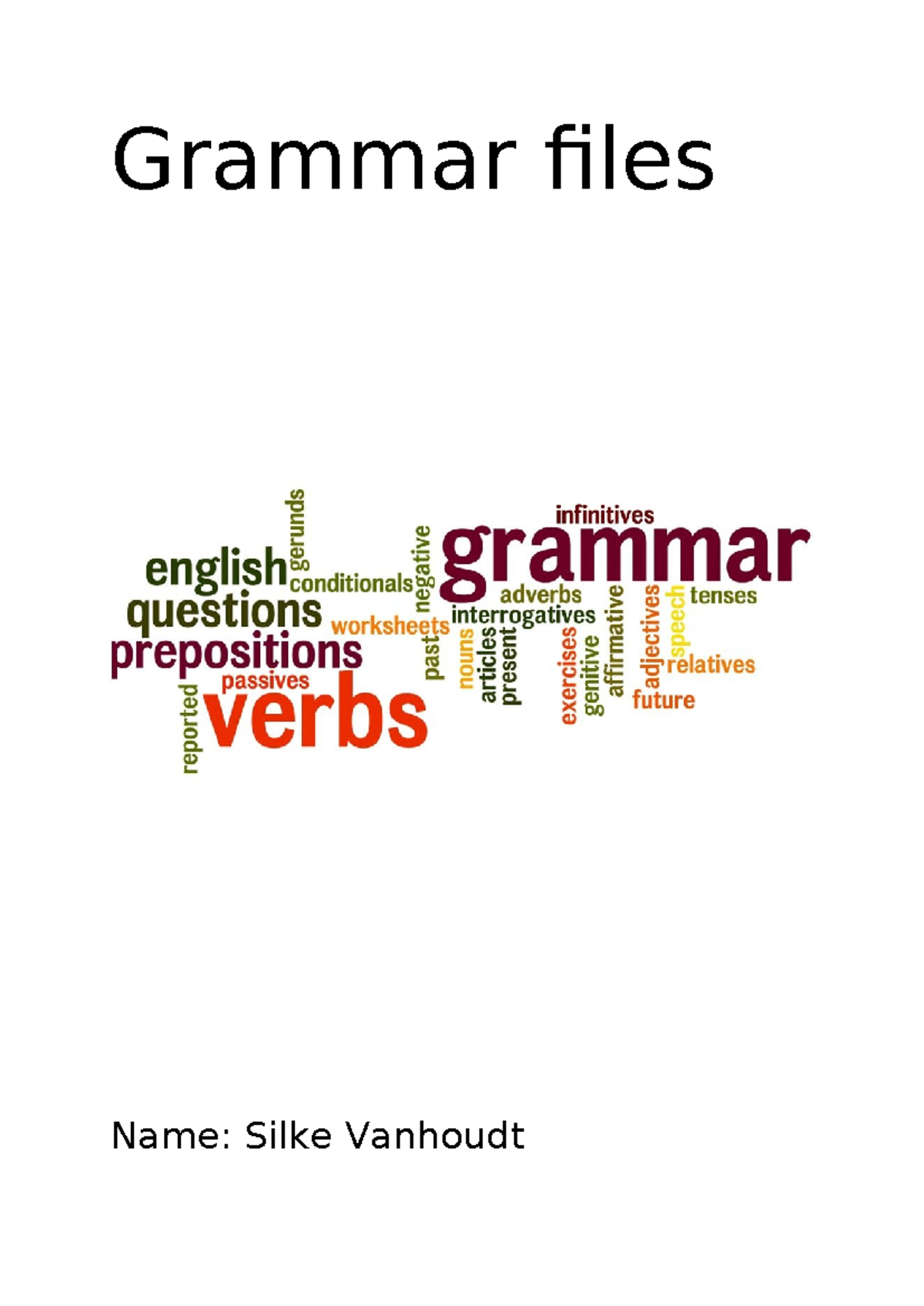 Grammar Notes for Portfolio - Essential Elements and Contexts - Studocu