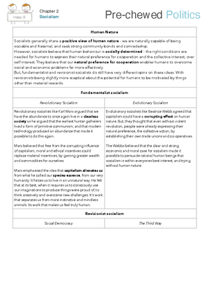 Key Thinkers Socialism (A-Level Politics Edexcel) - Key thinkers match ...