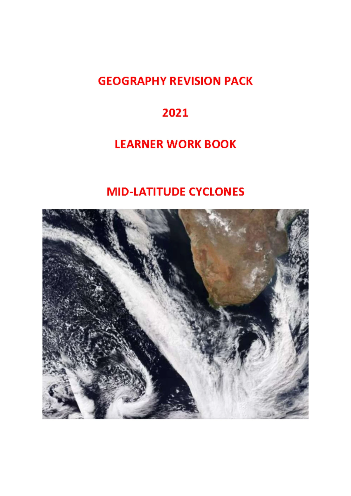 Revision PACK Berg Winds - GEOGRAPHY REVISION PACK 2021 GRADE 12 ...