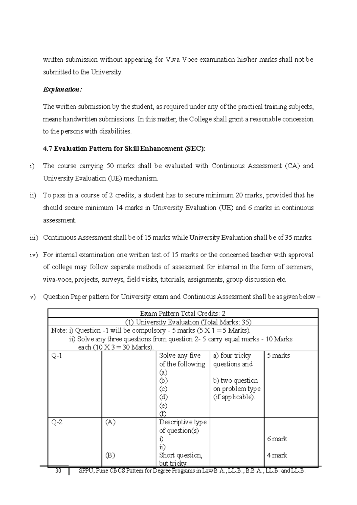 Sem 6 Syllabus 241: Evaluation Pattern & Assessment Guidelines - Studocu