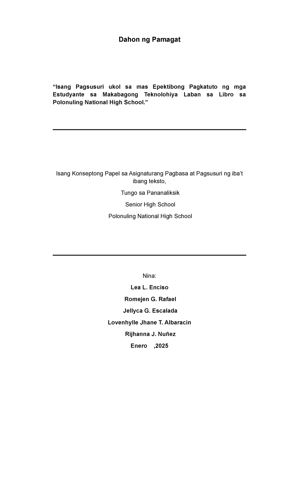 Inbound 5608905492161353617 - Dahon ng Pamagat “Isang Pagsusuri ukol sa ...