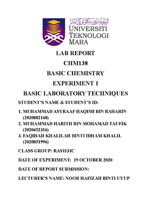 EXP 4 lab report chm361 - EXPERIMENT 4 Synthesis of Potassium tris ...