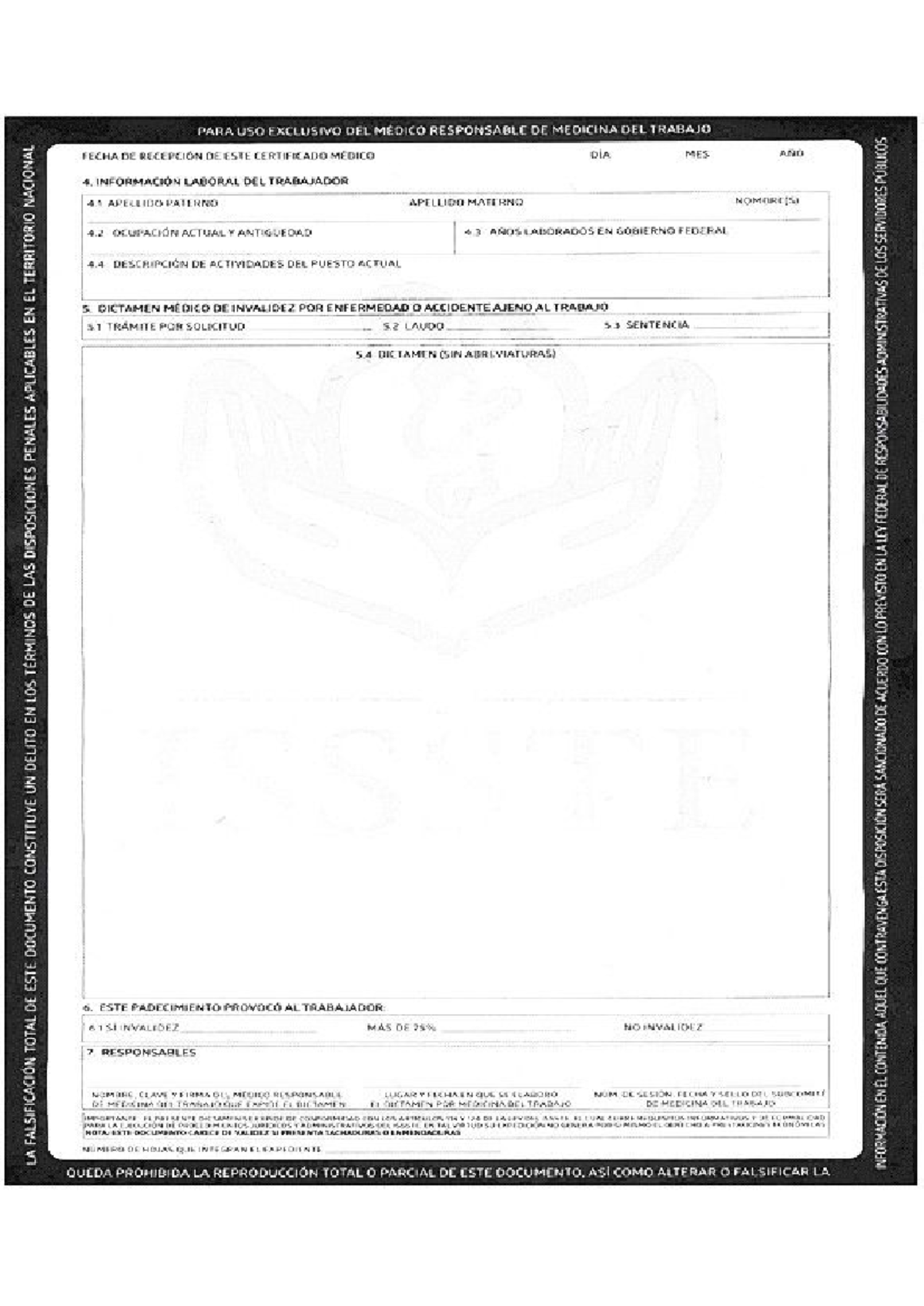 Certificado Médico de Invalidez por Enfermedad o Accidente - Studocu