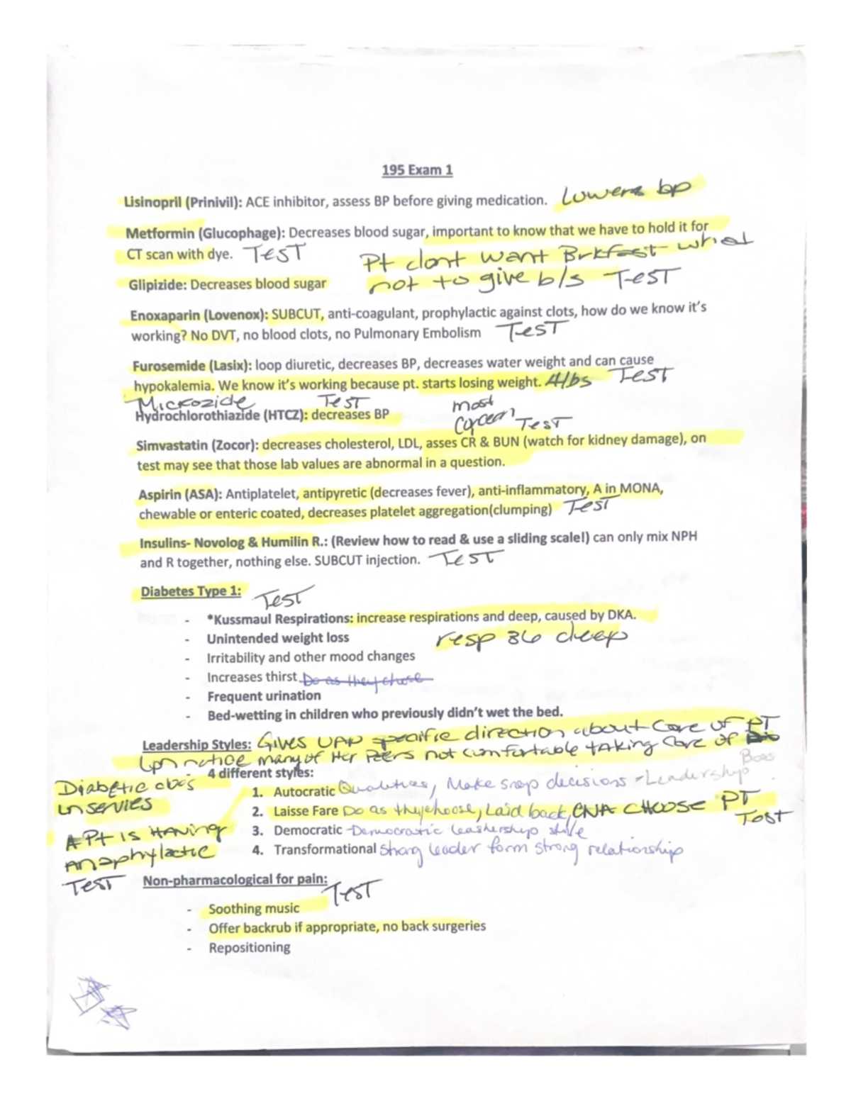 195-Exam-1 - Comprehensive Exam Study Guide - Studocu