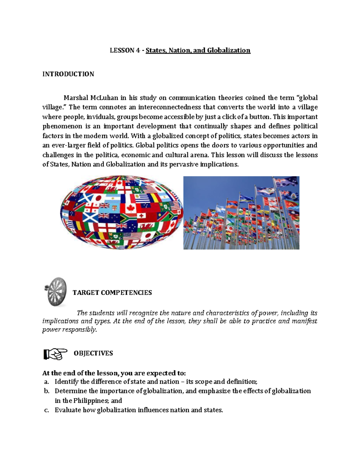 **CH 4 - States, Nation, and Globalization: Key Concepts Explained ...