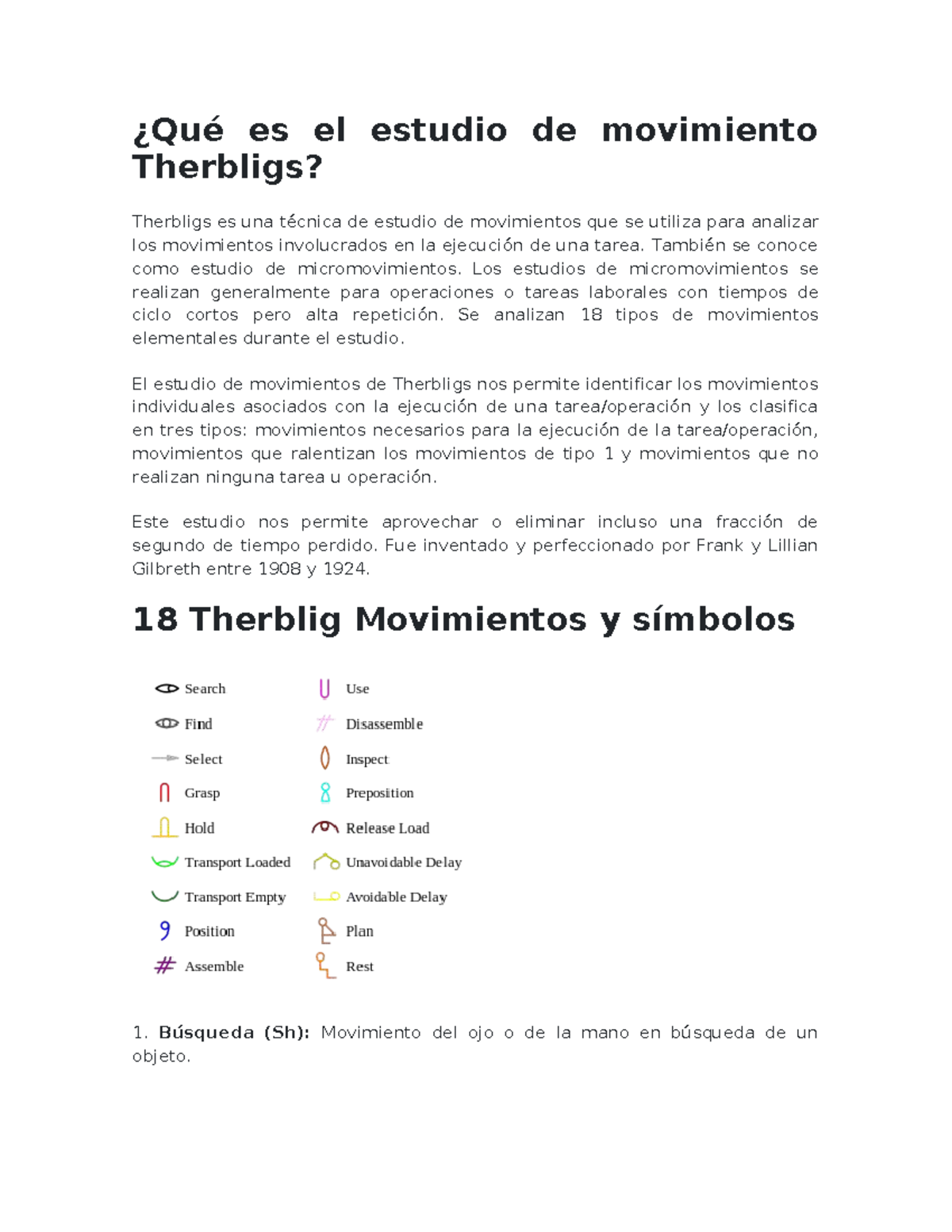 Qué es el Estudio de Movimiento Therbligs: Análisis y Aplicaciones ...