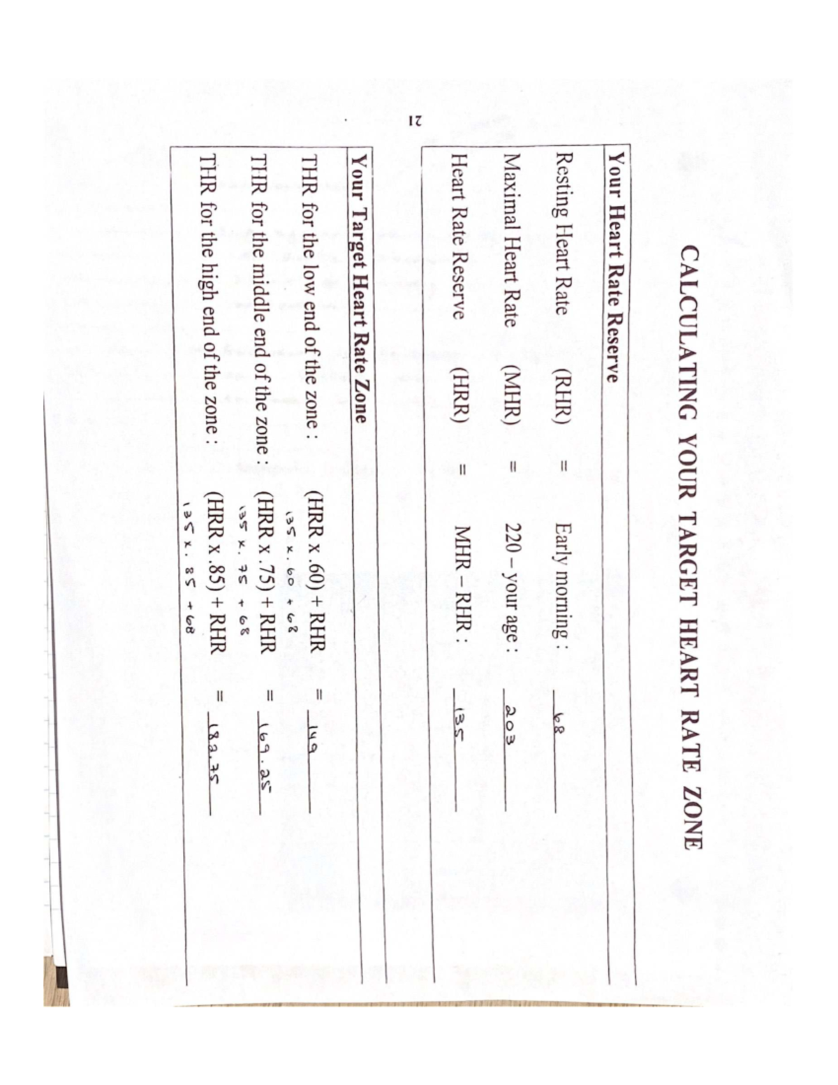 Calculating Target Heart Rate Zone: E Middle Solutions - Studocu