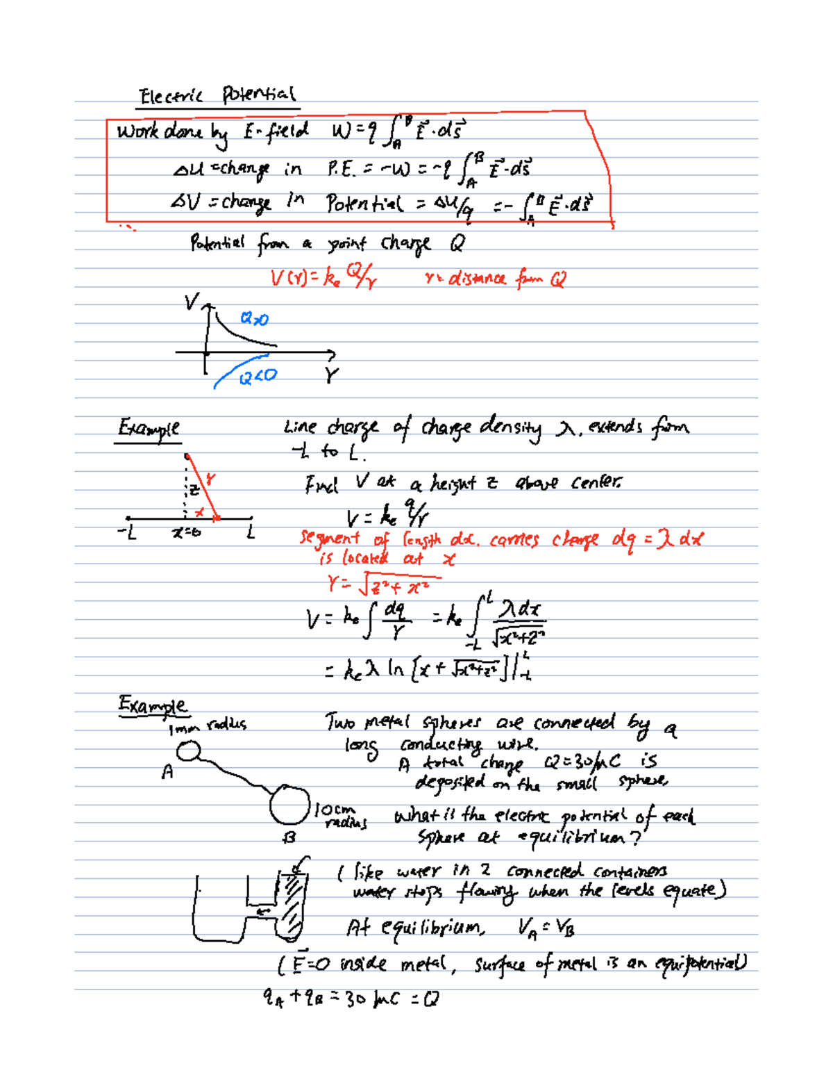 Electric Potential and Capacitors: Concepts & Examples 9SEE - Studocu