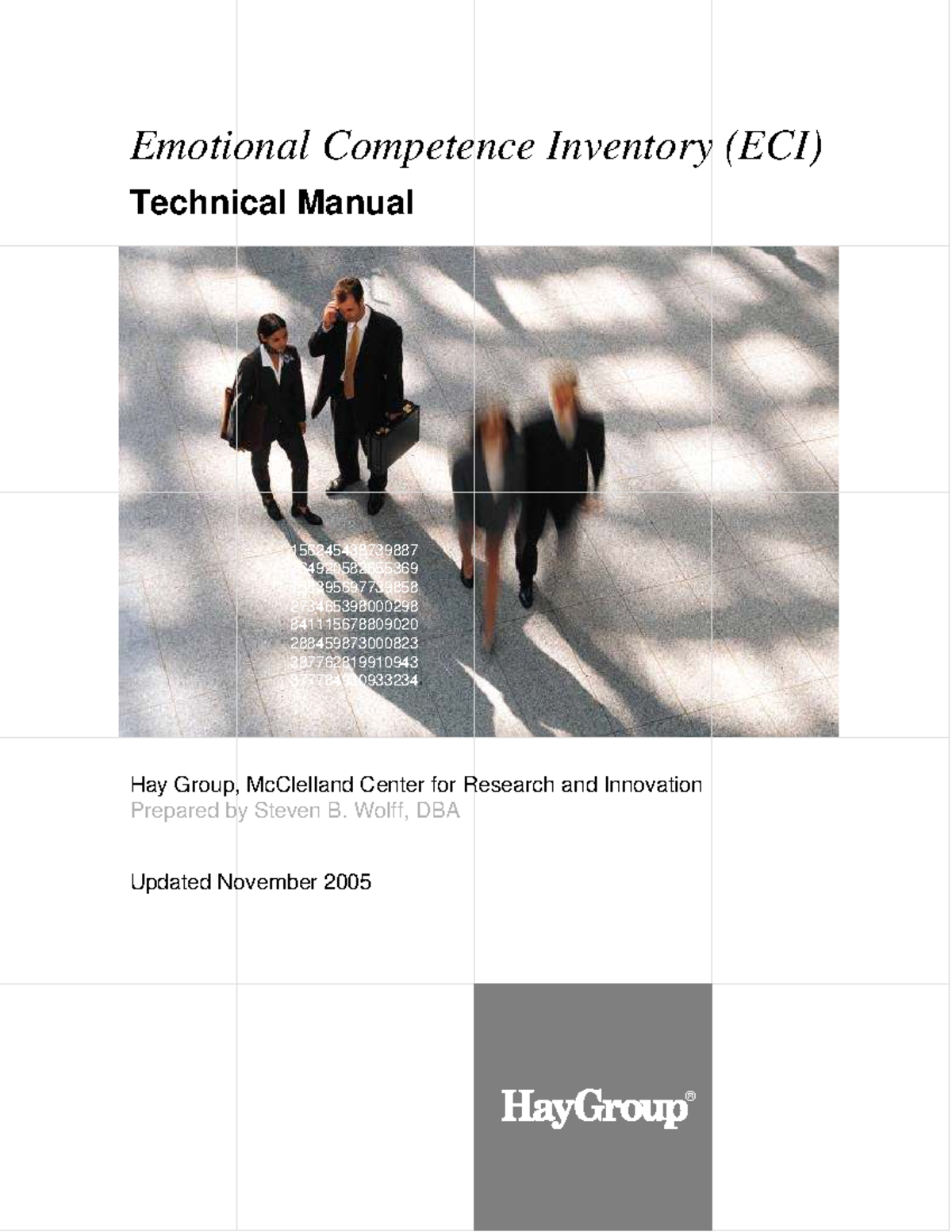 Emotional Competence Inventory (ECI) 2.0 Technical Manual Overview ...